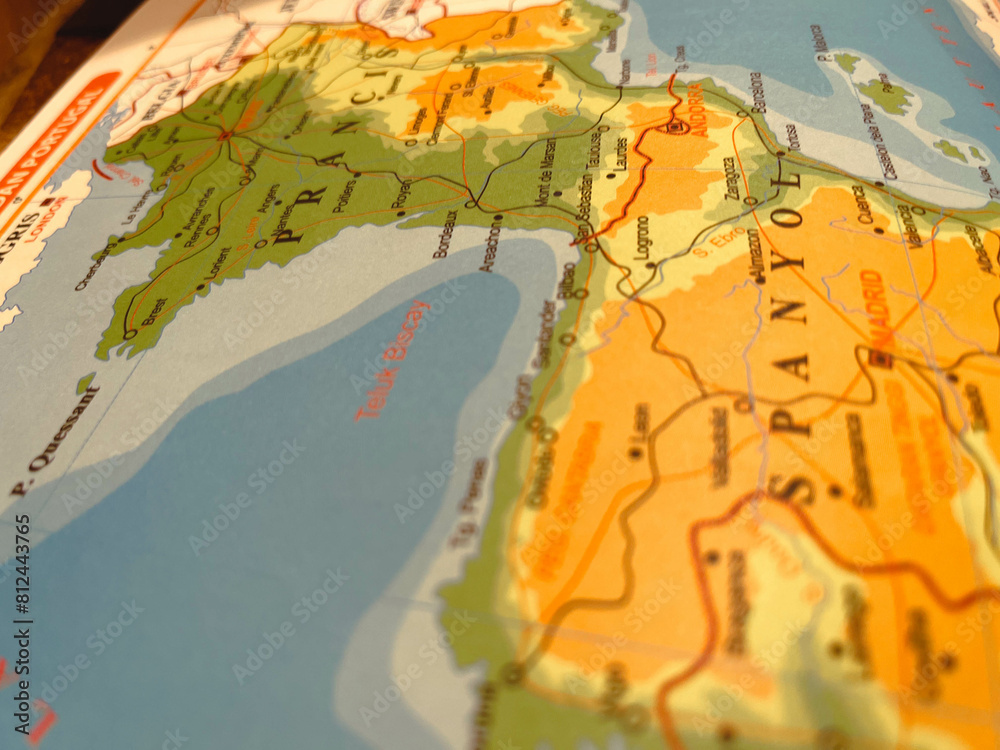 maps of countries and surrounding areas Stock Photo | Adobe Stock