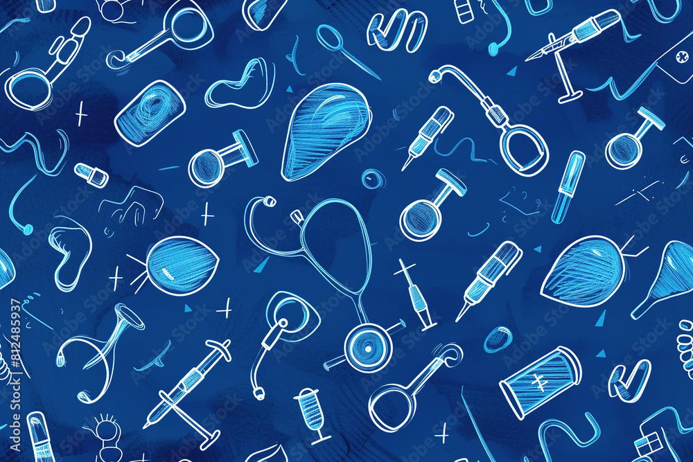 blue Doctor Background | Medical Theme Design | Healthcare Professional ...