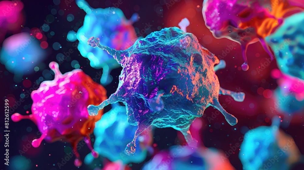 Visualizing Human Cells Using Flow Cytometry: 3D Illustration in ...