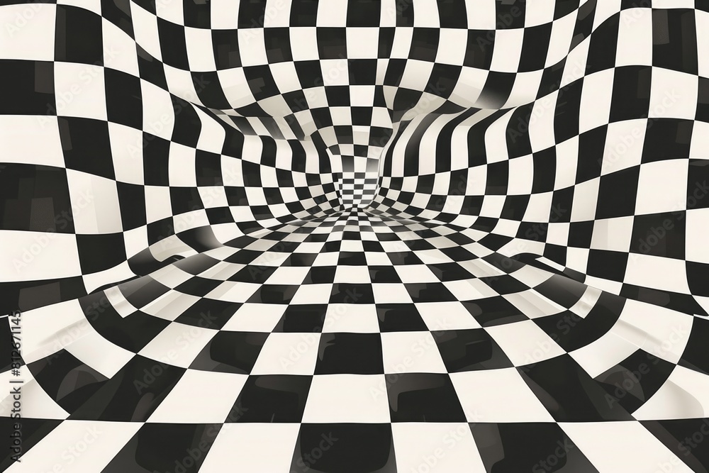 Simple black and white checkered pattern. Suitable for backgrounds or ...