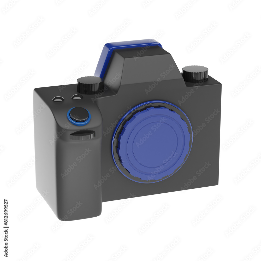 camera folder 3d icon and illustration Stock Illustration | Adobe Stock