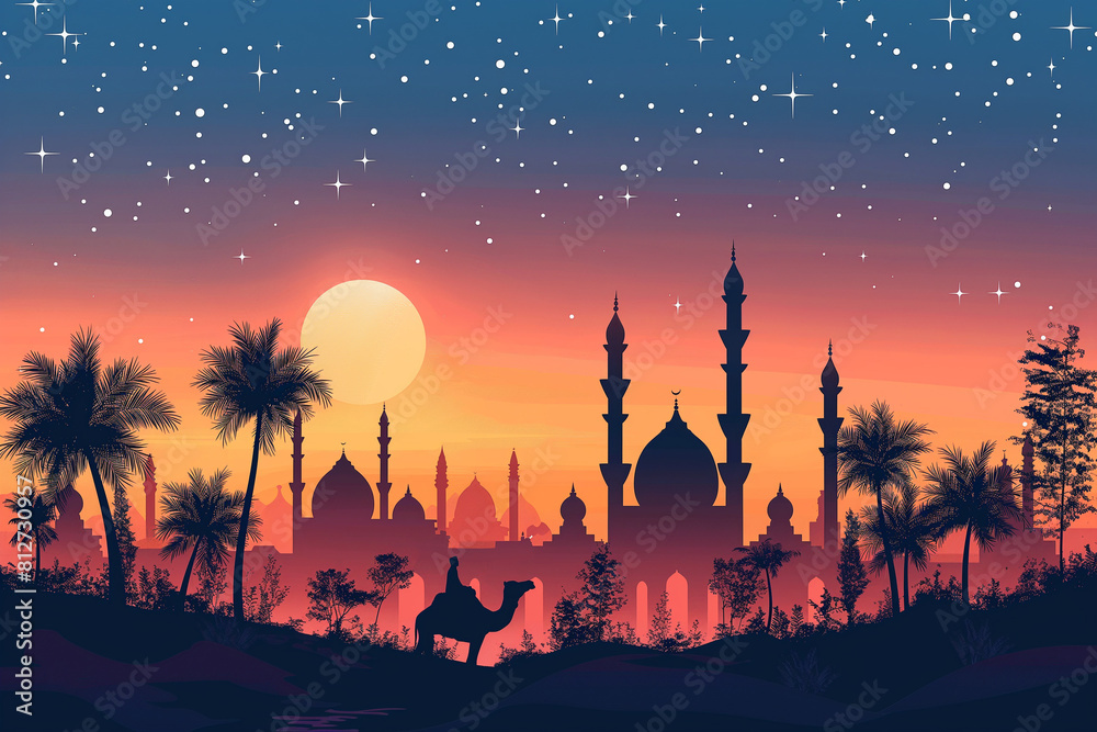 Islamic background for poster, wallpaper and graphic design. Stock ...