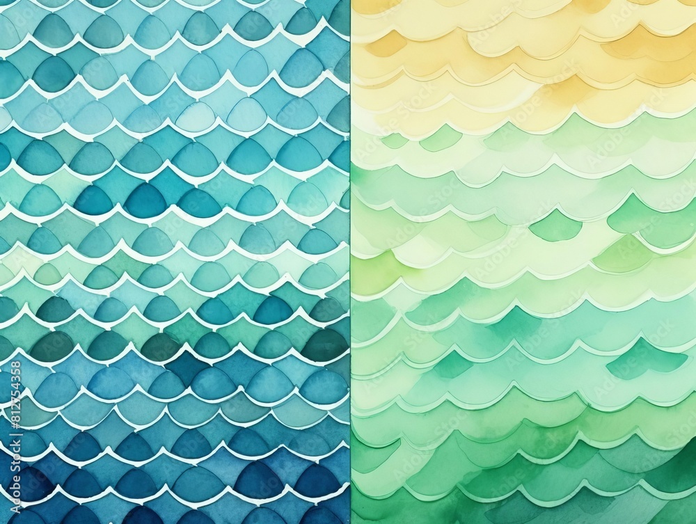 fabric flat design top view sustainable textiles theme water color ...