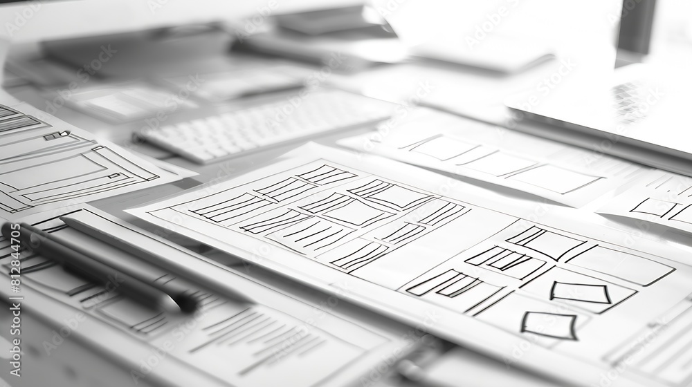 BW Website Design Wireframe Examples Of Web And Mobile Wireframe ...