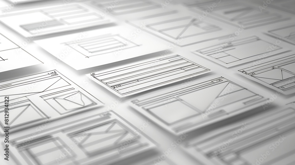 BW Website Design Wireframe Examples Of Web And Mobile Wireframe ...