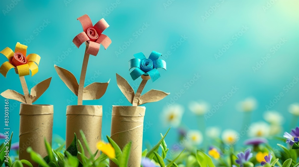 toilet paper roll craft concept for kid and kindergarten, DIY, tutorial ...