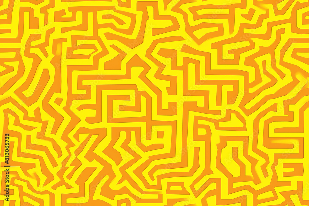 Yellow Maze Design Background | Intriguing Puzzle Concept | Labyrinth, Maze Runner, Complex ...