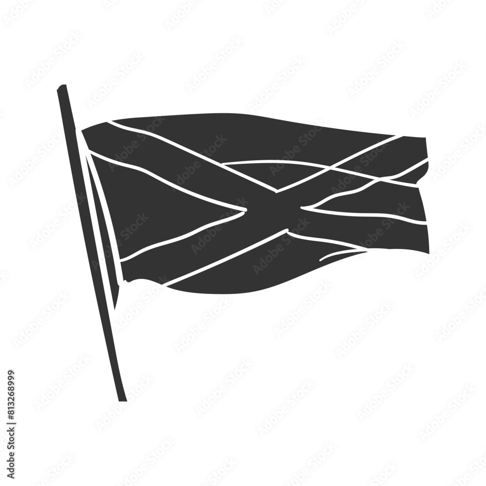 Alabama Icon Silhouette Illustration. State Flag Vector Graphic ...