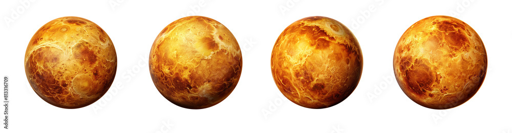 venus planet isolated on transparent background, element remove ...