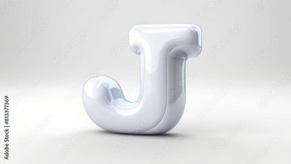 Font realistic 3d design. Complete alphabet j. single icon, Collection ...