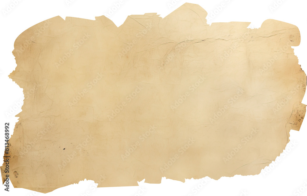 Vintage Torn Paper or Parchment Paper, Ripped Paper, Transparent ...