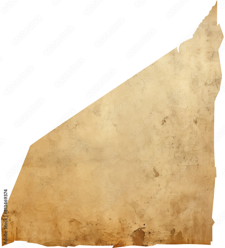 Vintage Torn Paper or Parchment Paper, Ripped Paper, Transparent ...