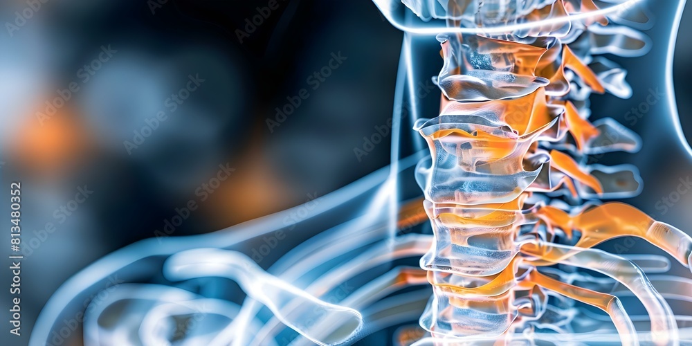 D X-ray Imaging of the Human Neck and Cervical Spine Anatomy. Concept ...