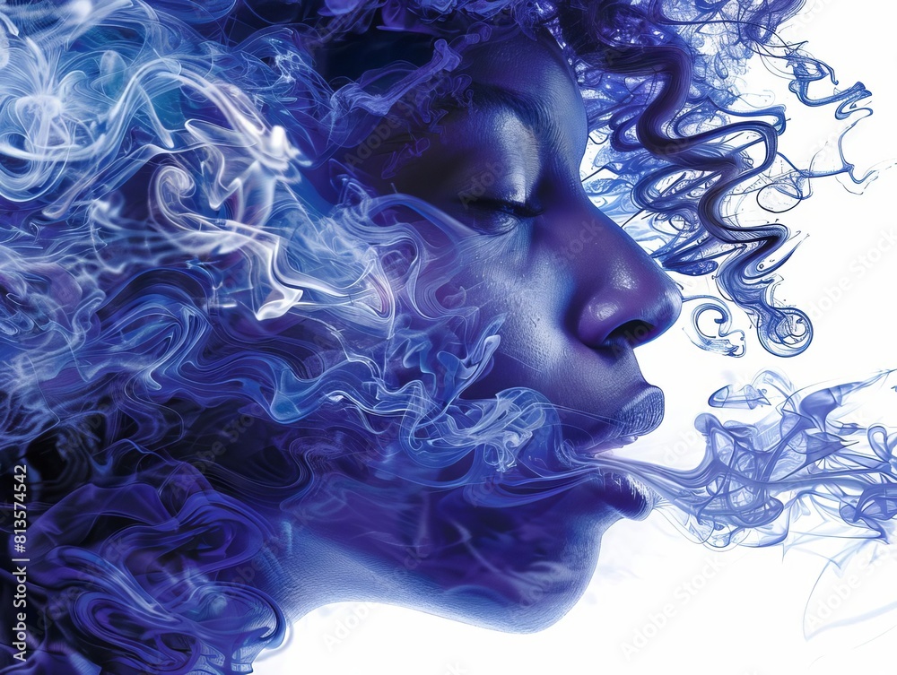Illustrate a music album cover with a watercolor design that reflects ...