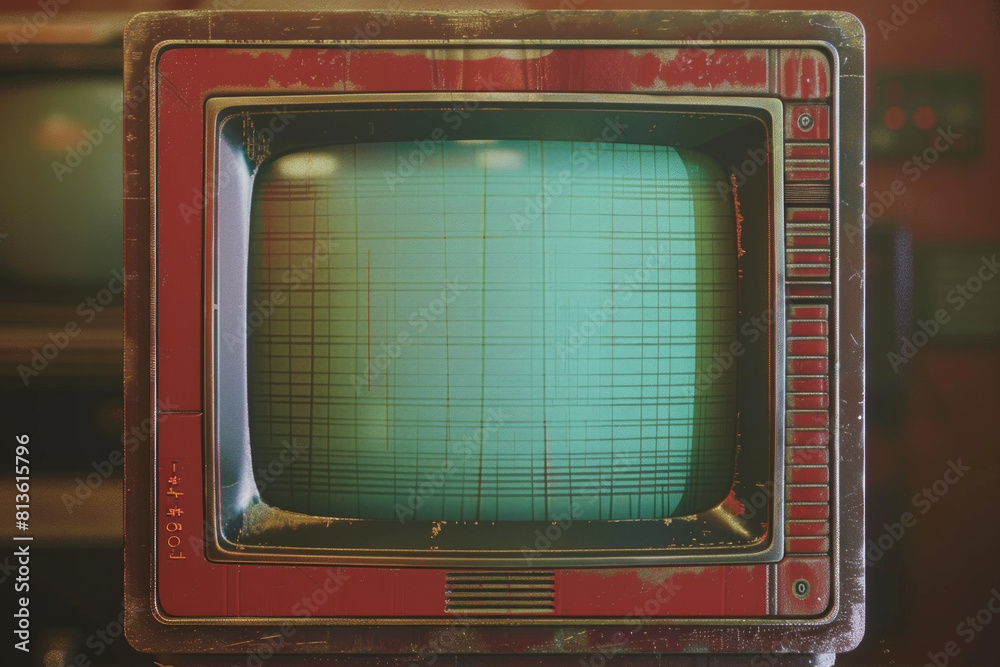 Texture resembling a retro TV screen, featuring scanlines and ...