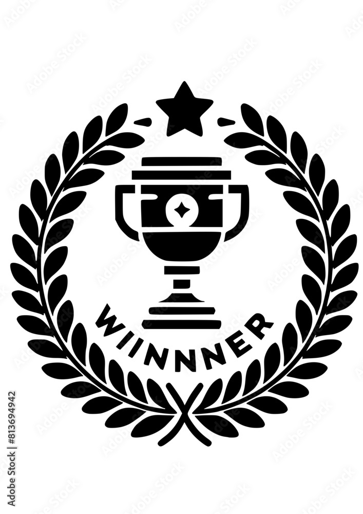 Image vectorielle Stock Award SVG, Winner SVG, Award Winner Emblem ...