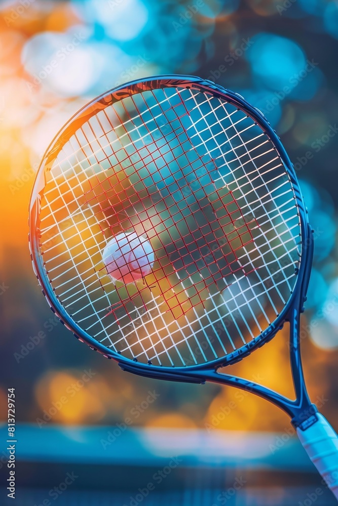 Athlete showcases skill in badminton at summer olympics, precise racket ...