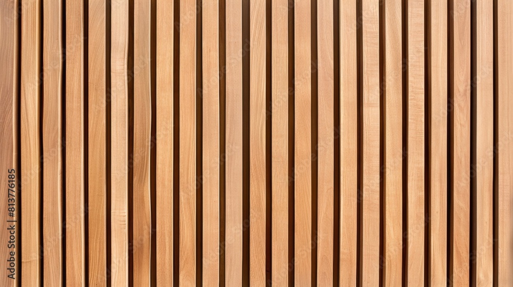 Wall made of wooden panels. Vertical wooden slats for facade cladding ...