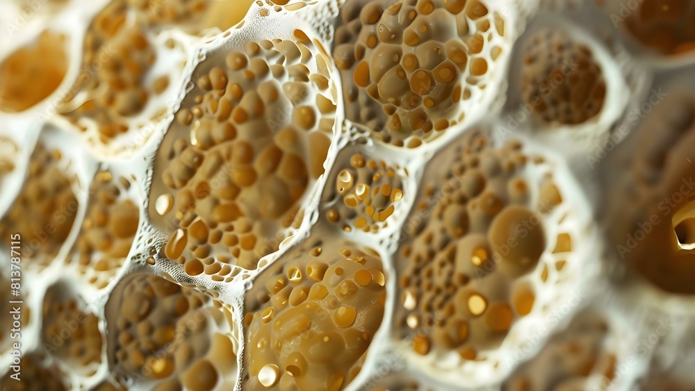 Exploring Human Bone Tissue through a Microscopic Lens. Concept Anatomy ...