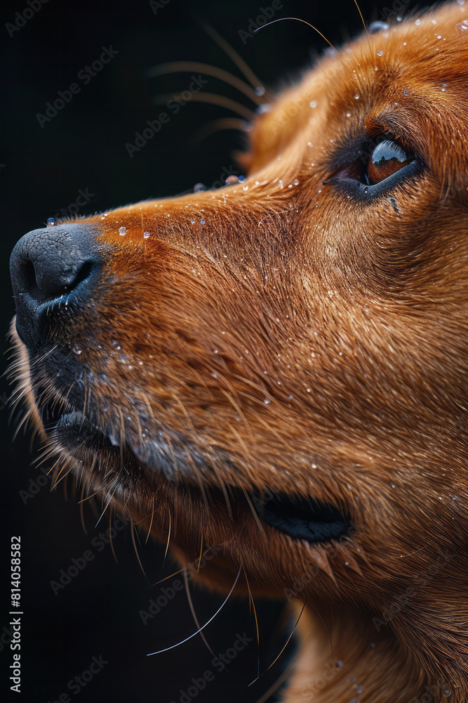 Visualization of a dog's bark, sharp, interrupted lines and bold ...