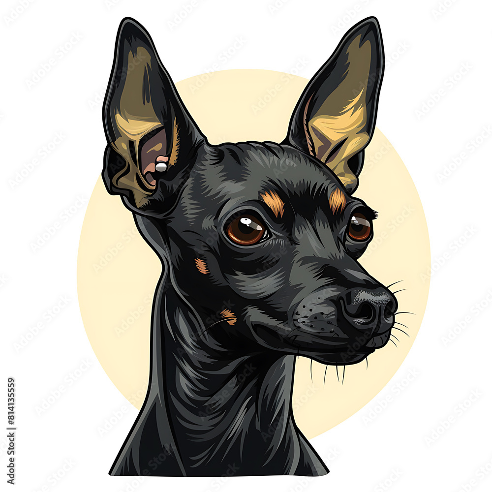 Xoloitzcuintle, Mexican Hairless Dog logo, clear lines, emblem, symbol ...