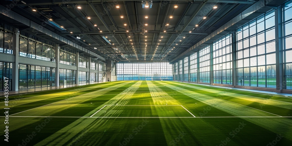 An overhead shot of the newly built indoor large-scale dynamic youthful ...