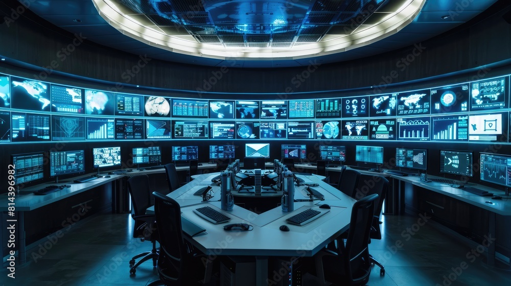 high speed server with visual output on multiple screens, tech ...