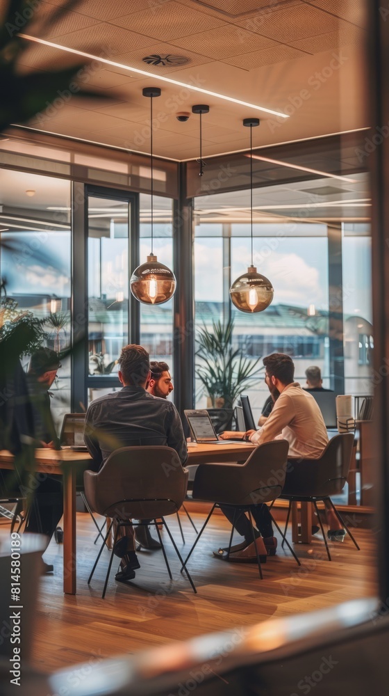 lunch break work together modern workplace Stock Photo | Adobe Stock