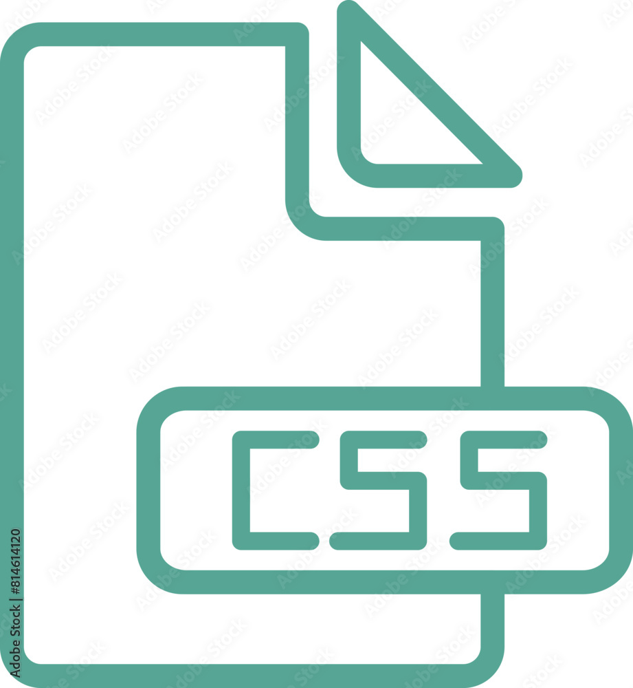 folder icon with CSS text Stock Vector | Adobe Stock