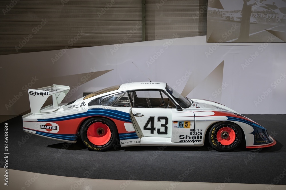 Legendary 1978 Martini Racing Team Porsche 935 78 Moby Dick in a museum ...