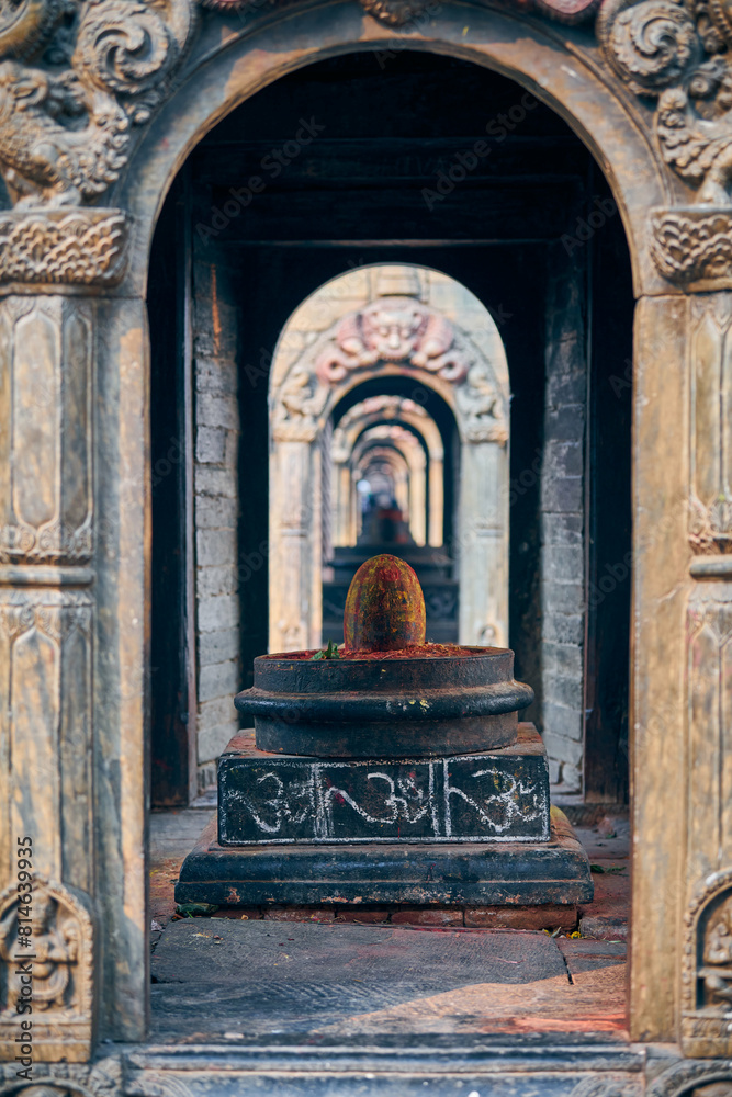 Ancient votive shrine of Pandra Shivalaya with Shiva Lingam in ...