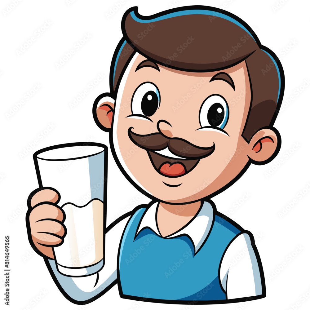 sweet scene of a little girl enjoying her milk, with emphasis on her ...