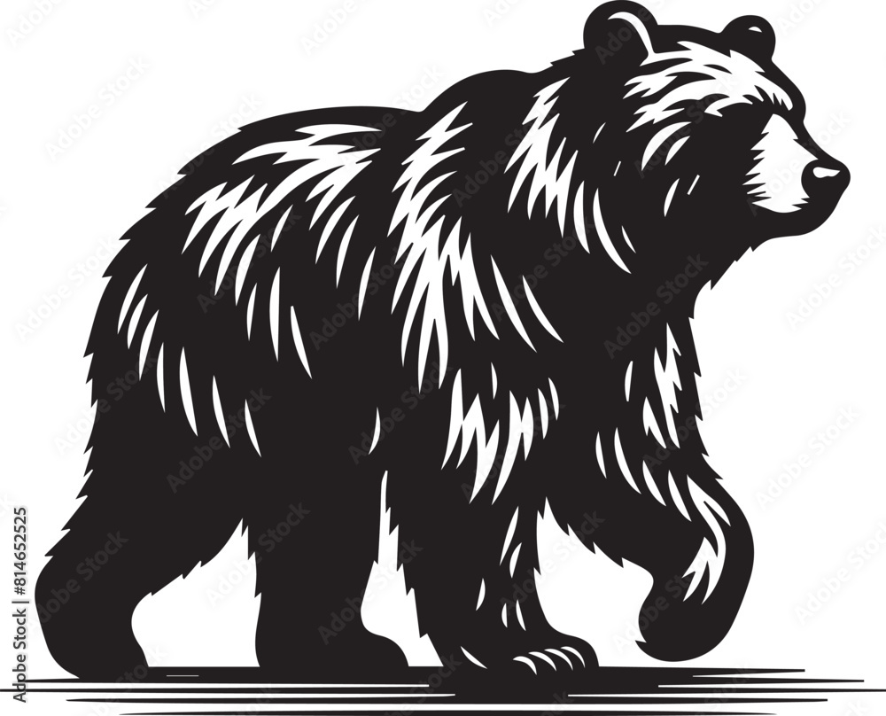 Grateful Dead Bears Black and White Vector art White Background Free ...