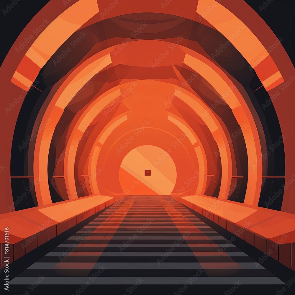 Raw indie film showcase flat design top view underground cinema theme ...