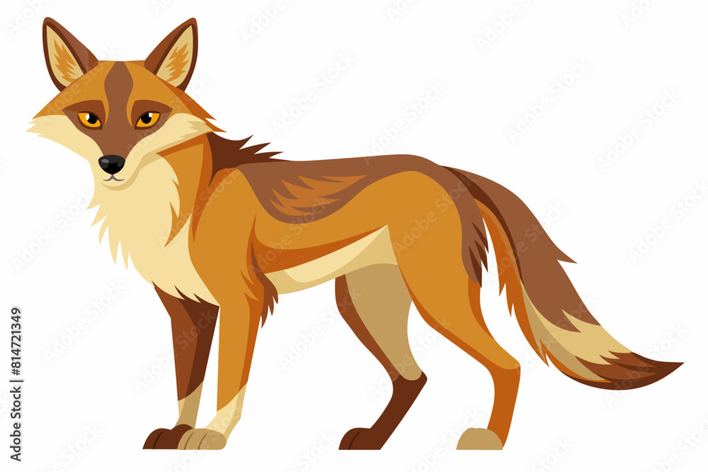 coyote cartoon vector illustration Stock Vector | Adobe Stock