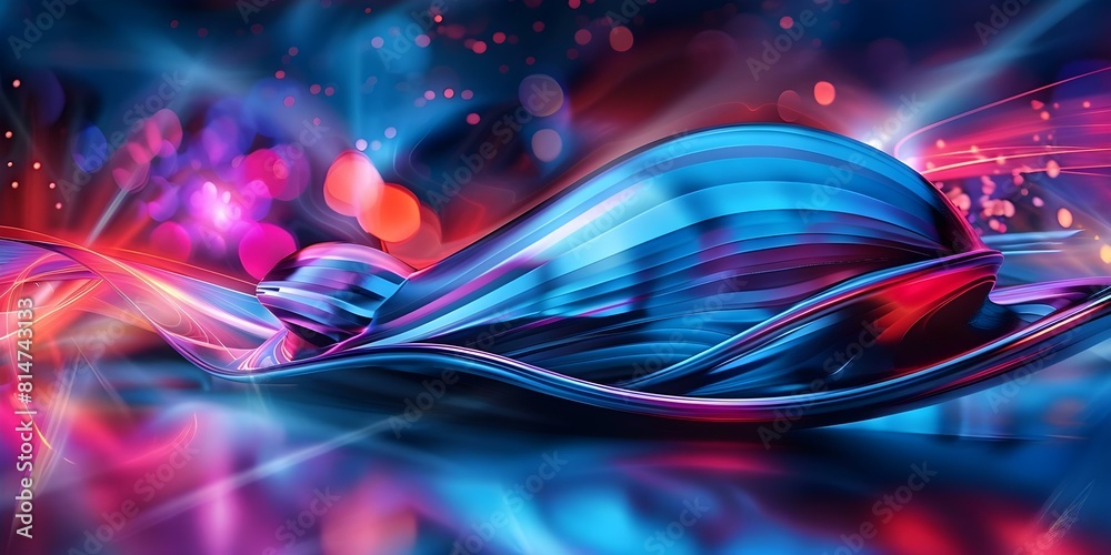 Ilustración de Stock Futuristic Spaceship-Themed Pop-Up Store in Blue ...