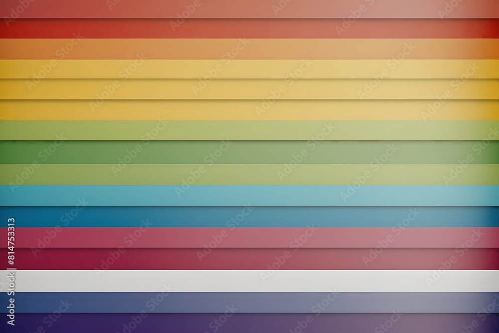 LGBT Pride Month rainbow wave flag frame background design. Stock ...