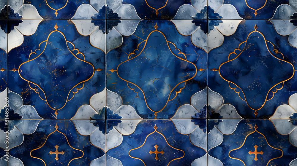 Photo realistic Arabian Night Tiles: Serene Mystical D?cor Ideal for ...