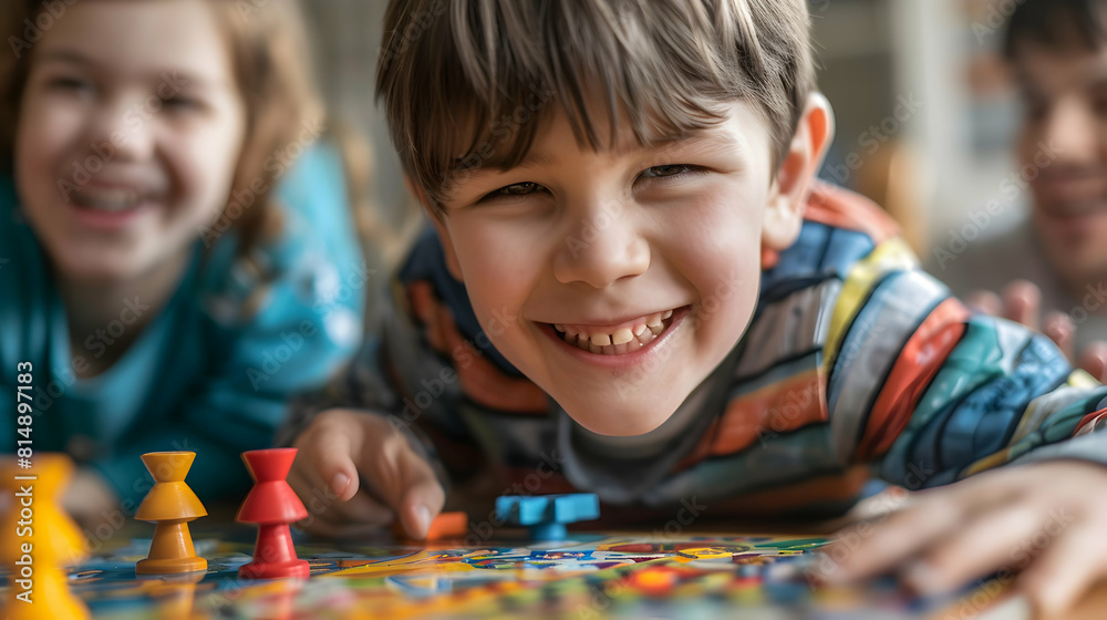 Inclusive Family Fun: Happy Board Game Night with Child with Down ...