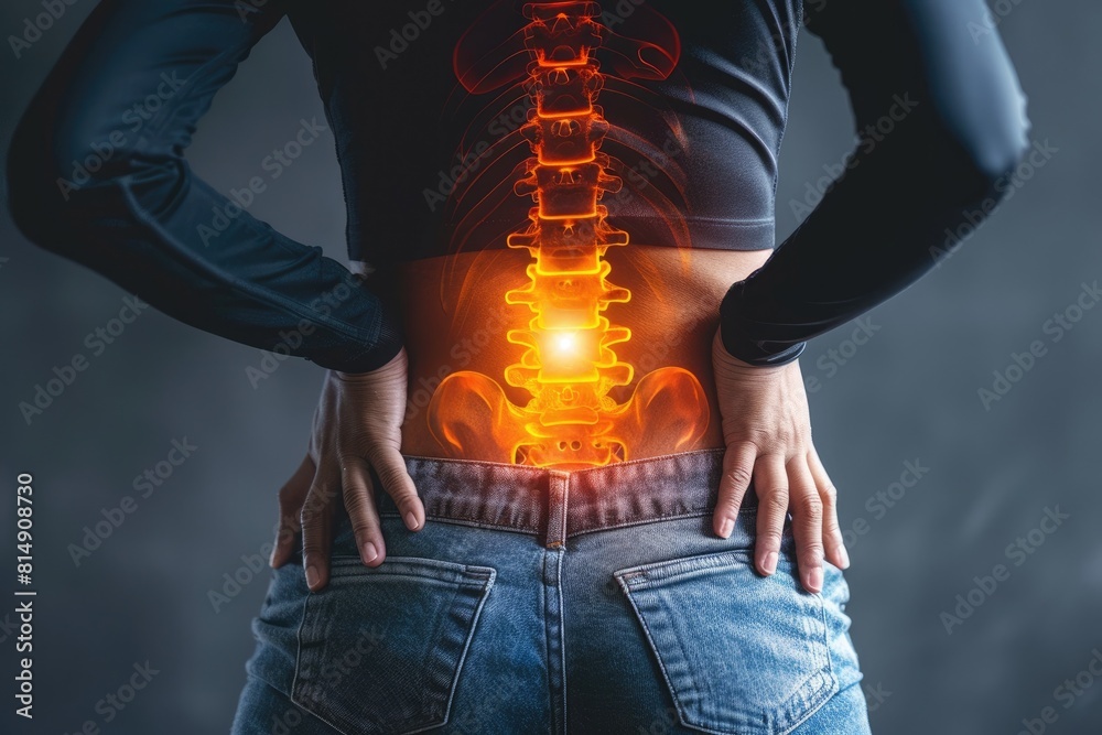 Low back pain discomfort, ribs and the pelvis, dull ache to a sharp ...