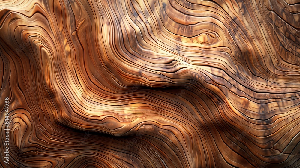 Refined hickory wood grain texture with complex patterns for ...