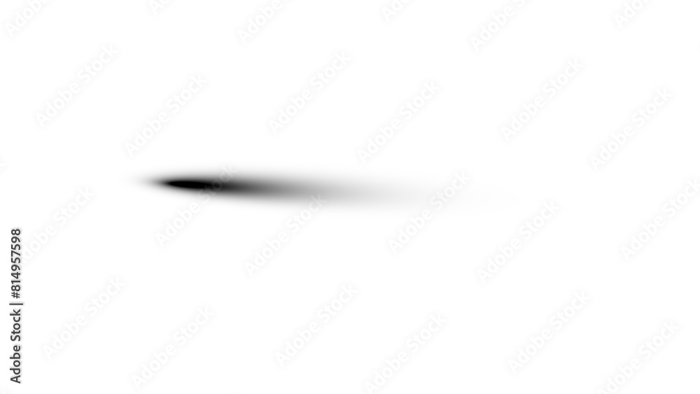 Shadow strips, realistic round overlay effect isolated on transparent ...