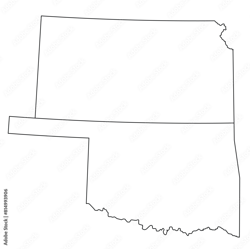 Map of the US states with districts. Map of the U.S. state of Kansas ...
