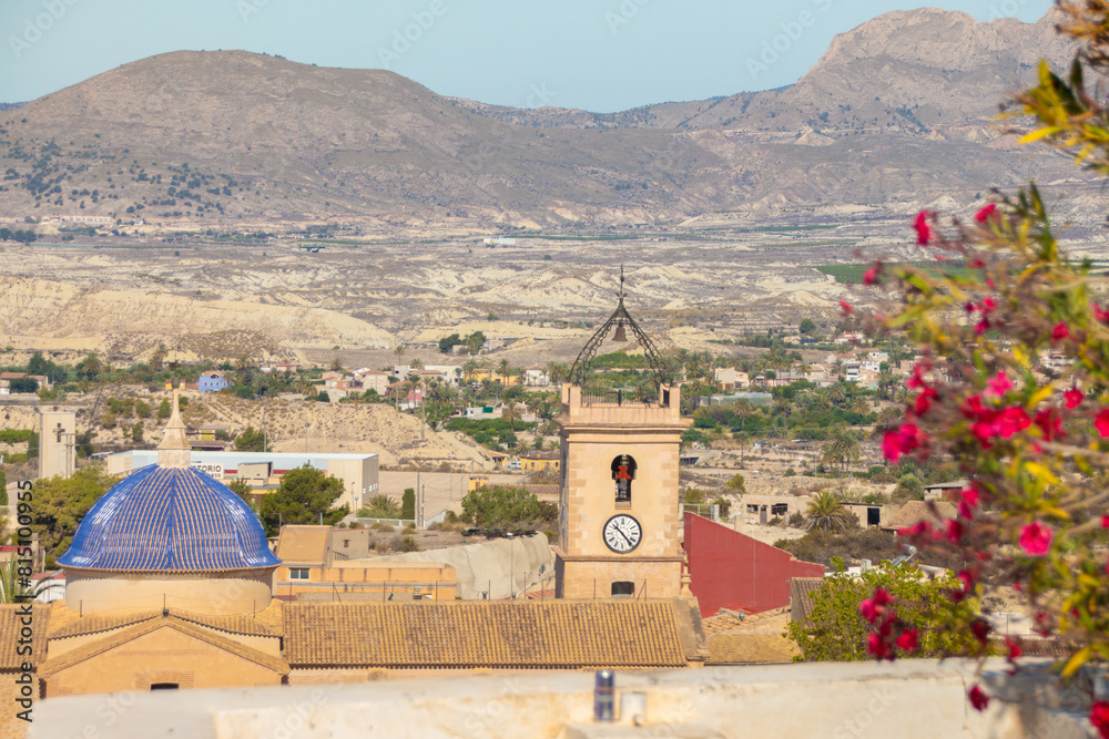 Provincia de Murcia - Abanilla desde el Lugar Alto con el monumento al ...
