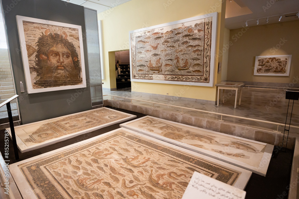 SOUSSE, TUNISIA - MARCH 31, 2024: Collection of well-preserved Roman ...