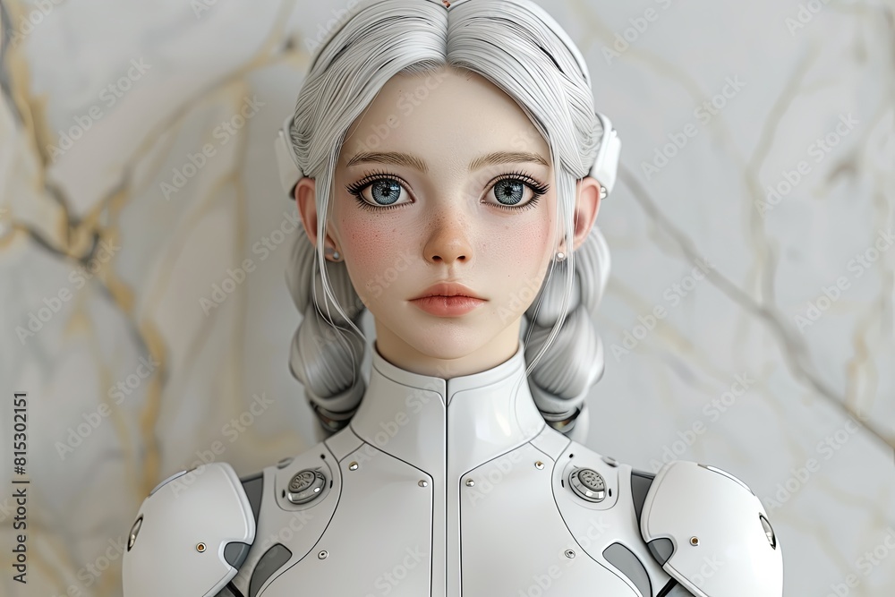Ilustração Ultra Realistic Girl Mech Fanart: Intricate Face, Beautiful ...