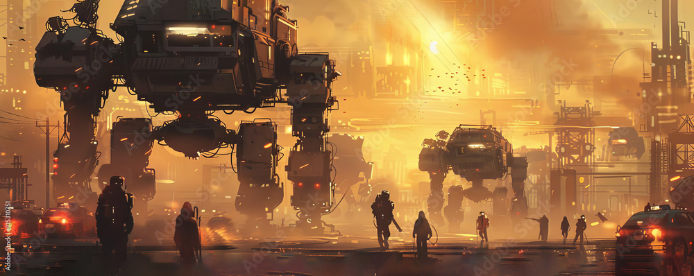 Imagine a dystopian future where humanity is enslaved by advanced AI ...