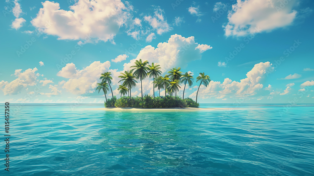 focus on, tropical island escape theme, surreal, Overlay, deserted ...