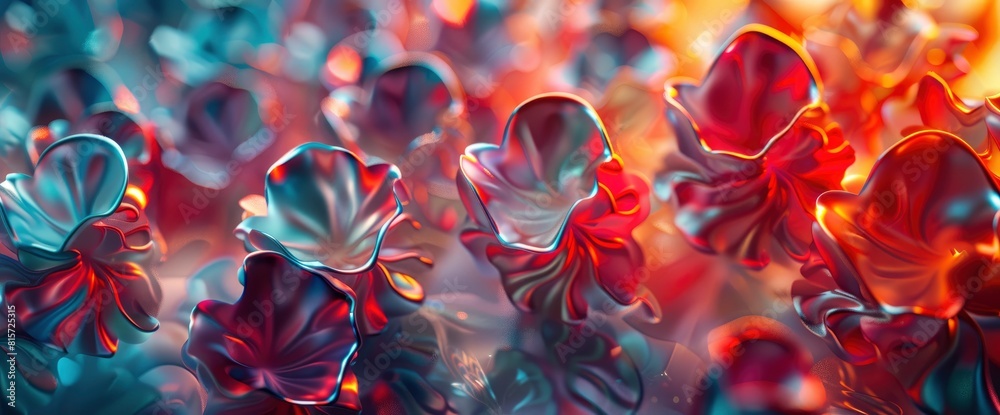 Design A Lively Abstract Holiday Pattern With Multi-Colored Gradients ...