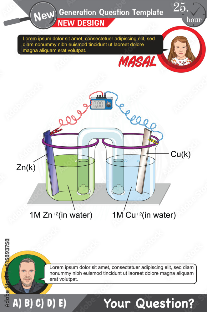 Chemistry, chemical concepts, High school, middle school, exam question ...